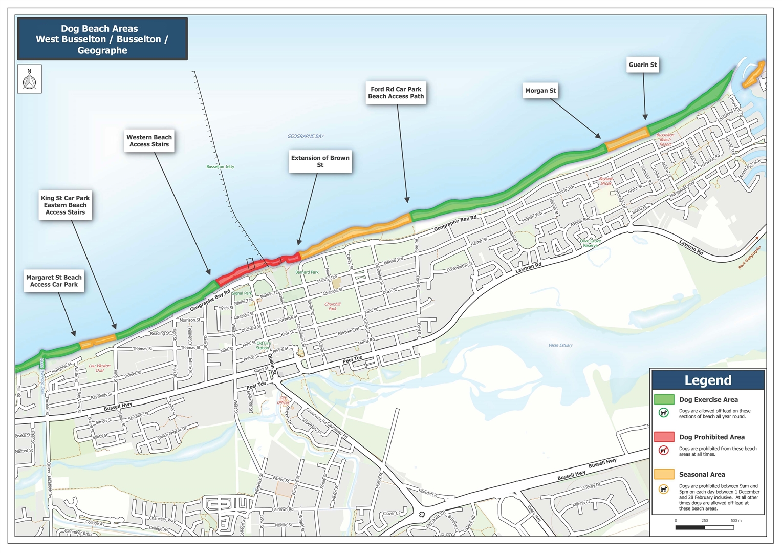 Dog Exercise Areas » City of Busselton